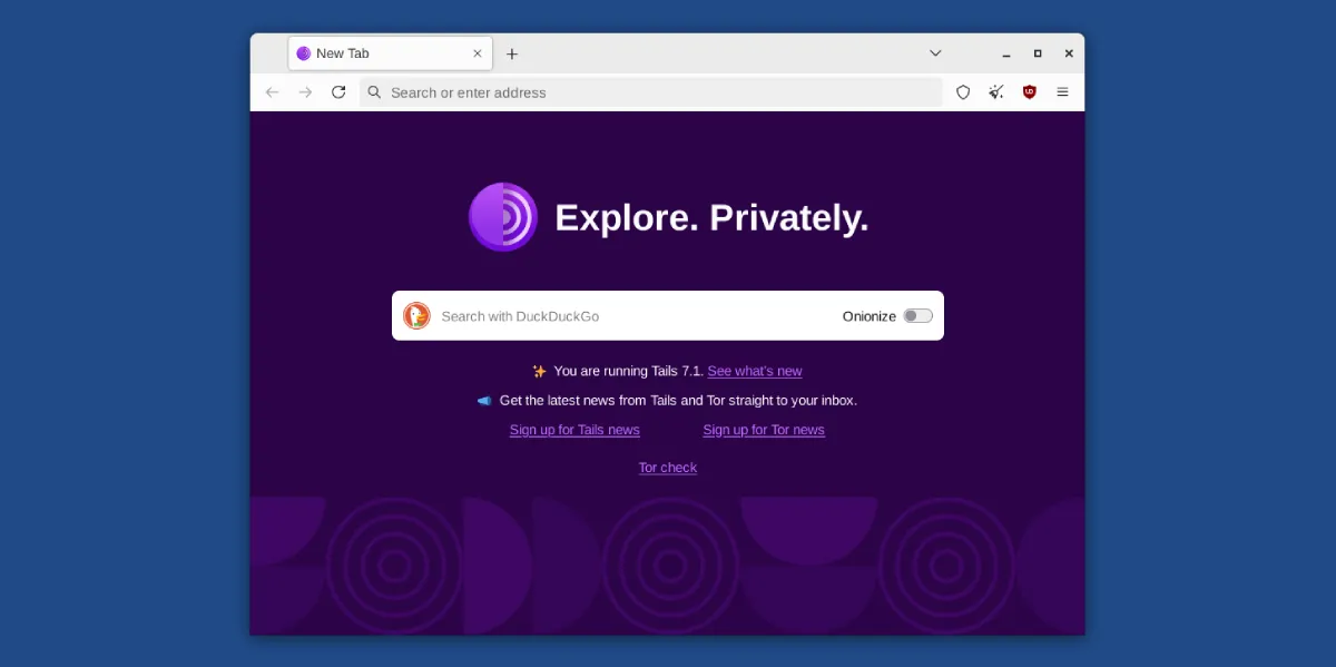 Tails 7.1 released with Tor Browser offline home page, updated core ...