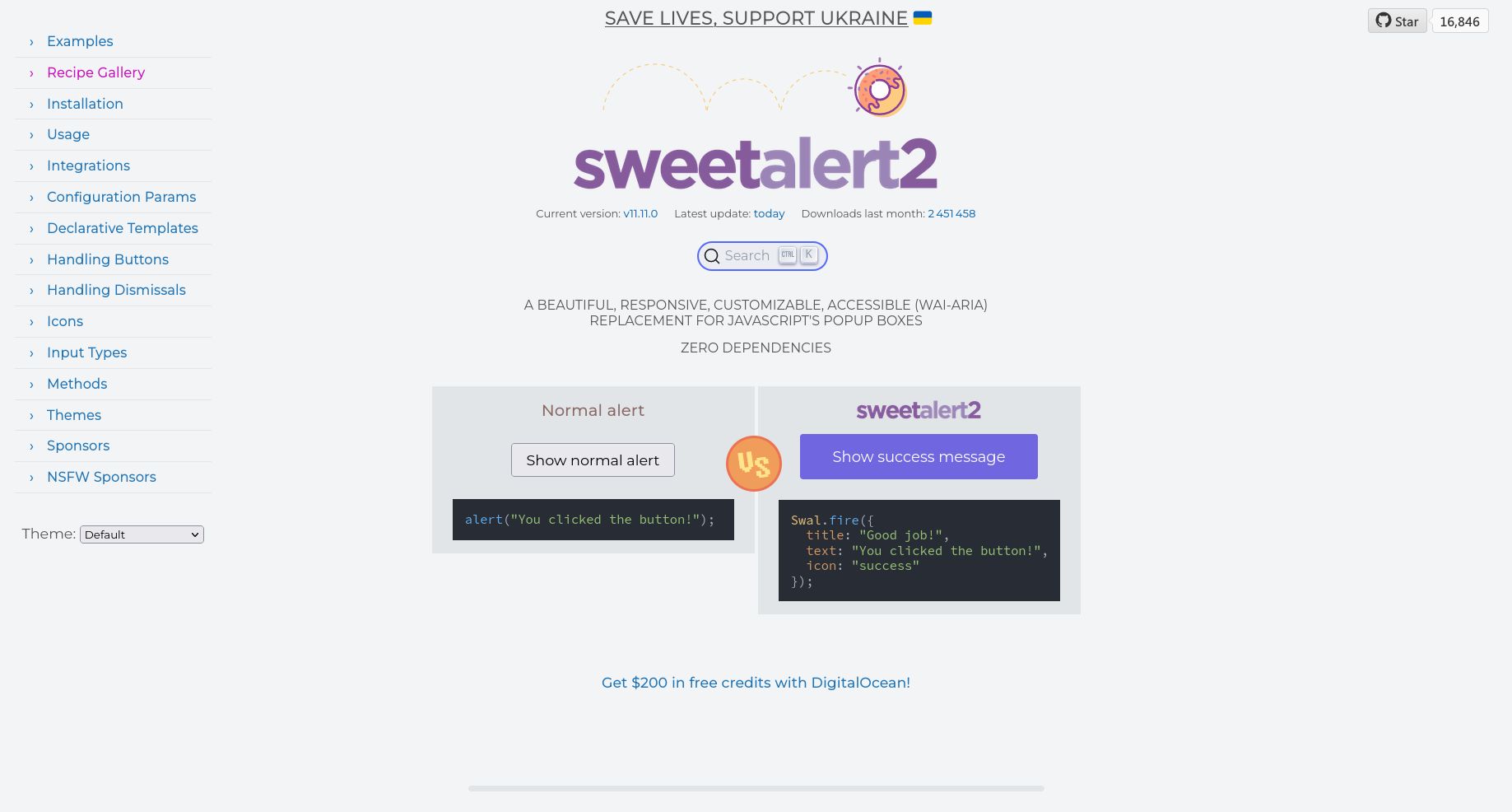 sweetAlert2 Alternatives and Similar Sites & Apps | AlternativeTo