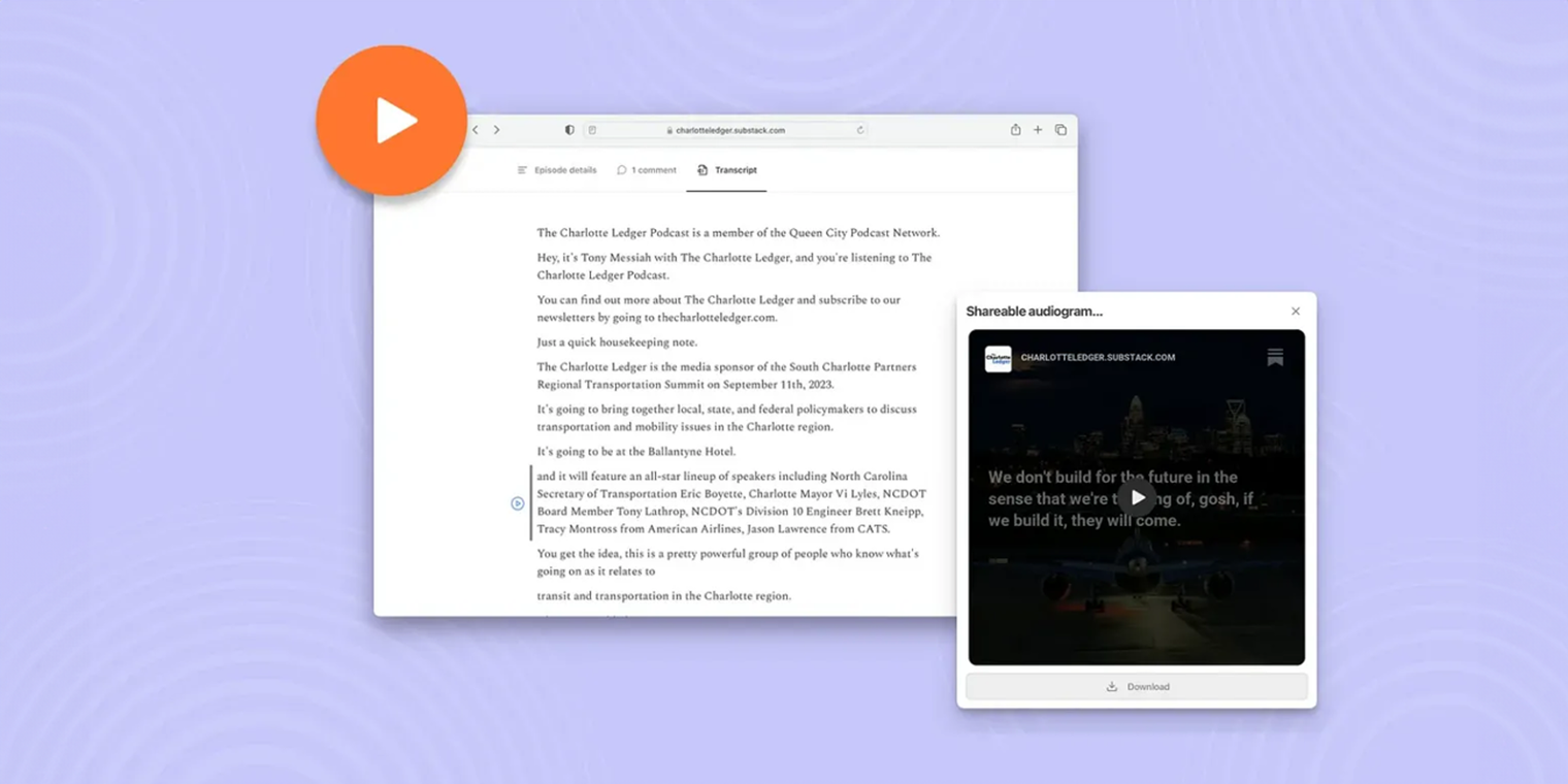Substack offers new AI-powered tools for audio transcript generation in ... Substack offers new AI-powered tools for audio transcript generation in ...