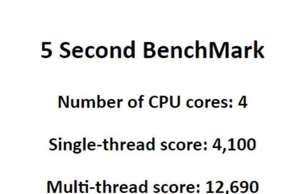 5 Second Benchmark: A quick and easy online benchmark tool that can be ...