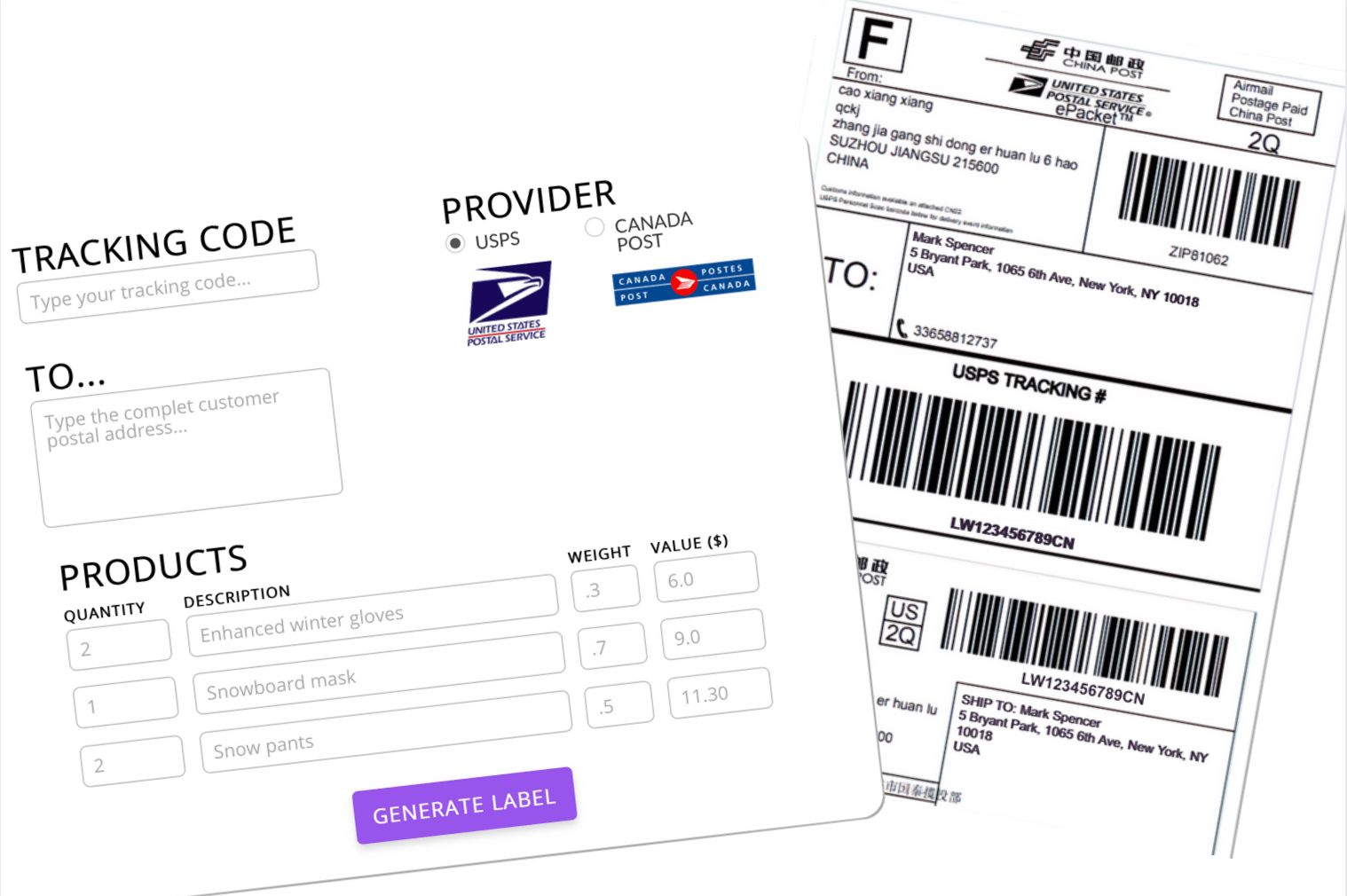 eKomify: Generate now your Own Postage Labels. | AlternativeTo