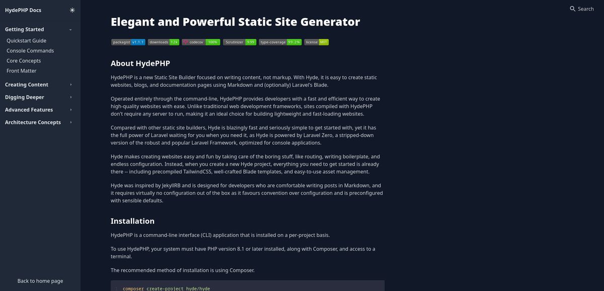 HydePHP Alternatives: Top 7 Static Site and Documentation Generators | AlternativeTo