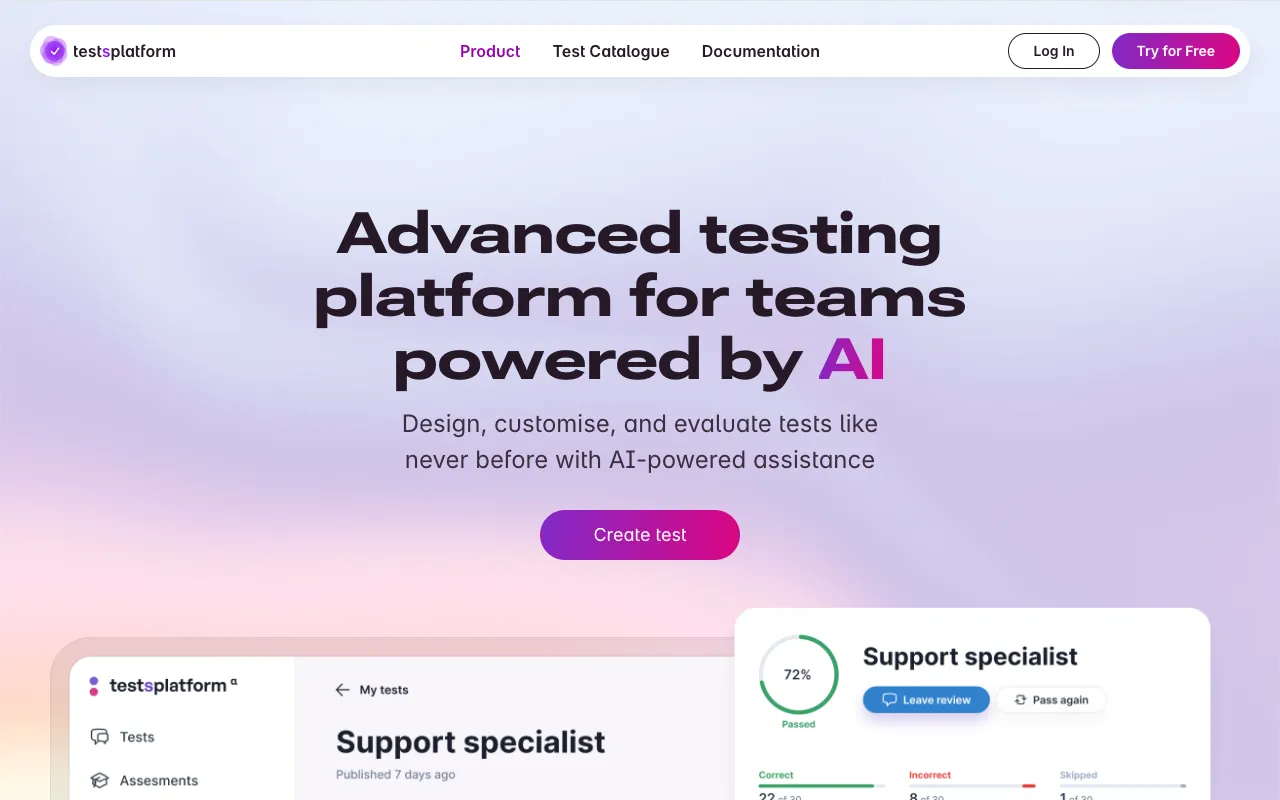 TestsPlatform Alternatives and Similar Sites & Apps | AlternativeTo