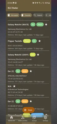 BLE Radar: The app for BLE ether monitoring tracks your environment ...