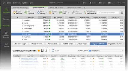 SEO PowerSuite: Set of 4 tools, Rank Tracker, WebSite Auditor, SEO SpyGlass, and Link ...