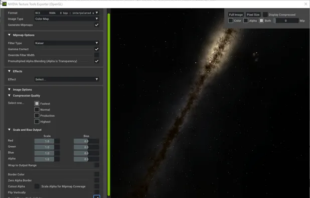 NVIDIA Texture Tools Exporter: Allows users compress texture files, smaller in memory mostly in ...