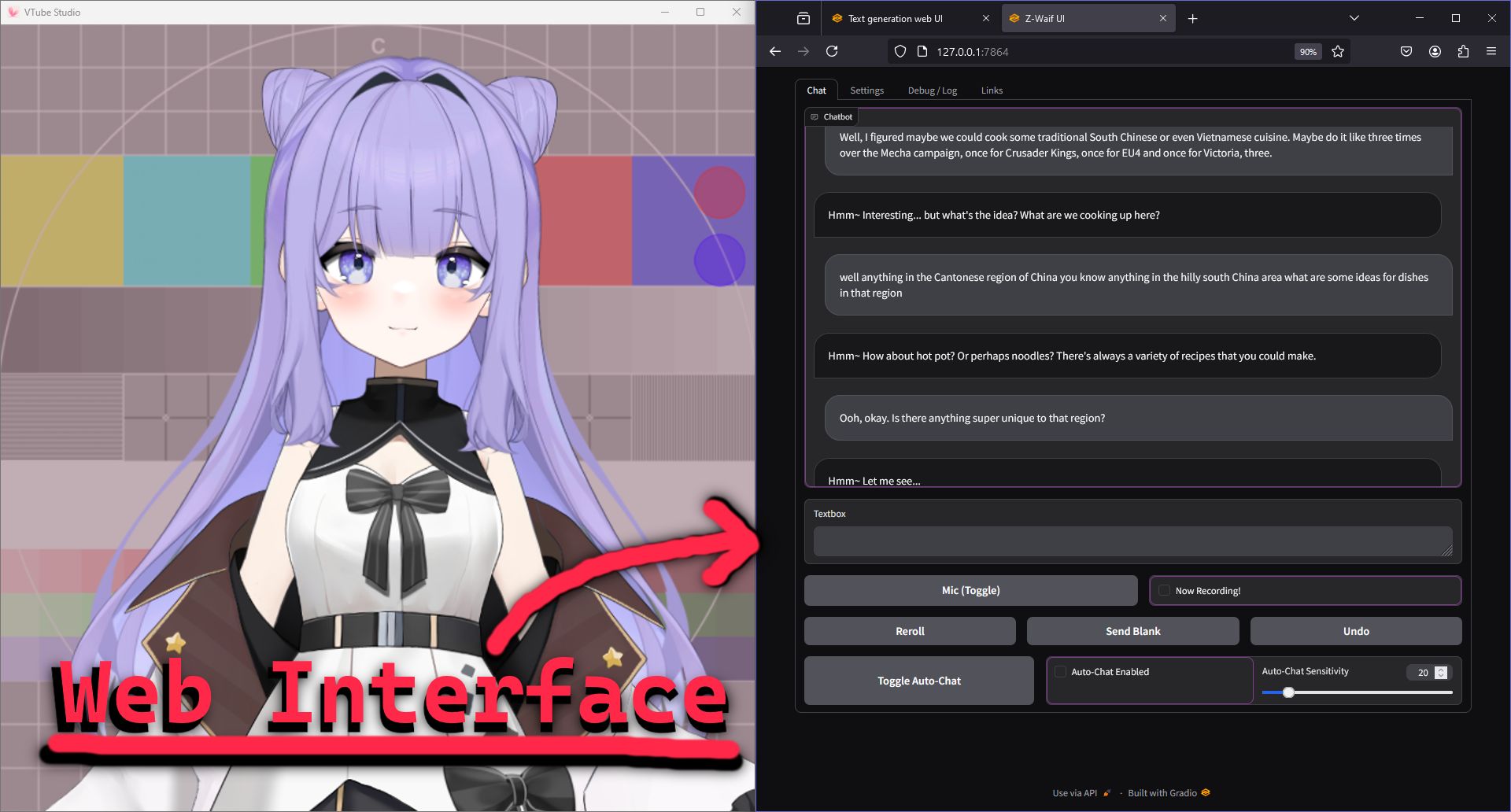 z-waif: Fully local program to make your own AI waifu! Vtuber model ...