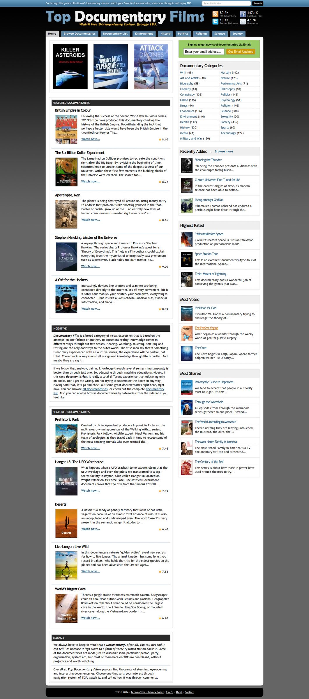 Top Documentary Films Alternatives - Explore Similar Sites & Apps ...