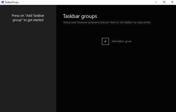 taskbar-groups: Lightweight application that lets user create and pin groups to the Windows ...