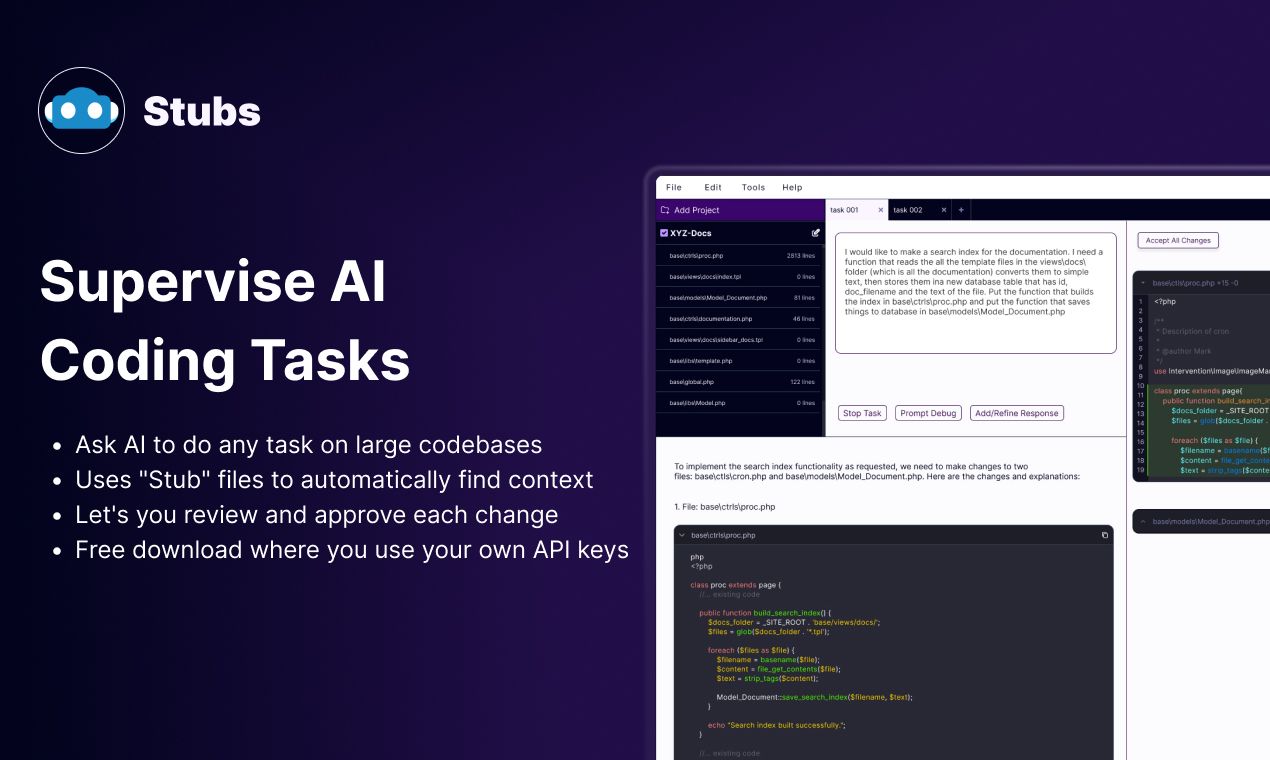 Stubs Alternatives: 25+ AI Coding Assistants & Similar Apps | AlternativeTo