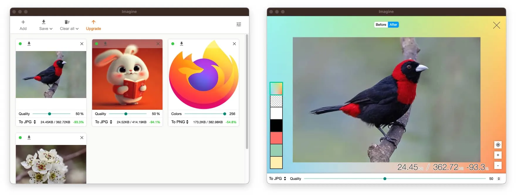 Imagine - PNG/JPEG optimization app Alternatives: 25+ Image Optimizers ...