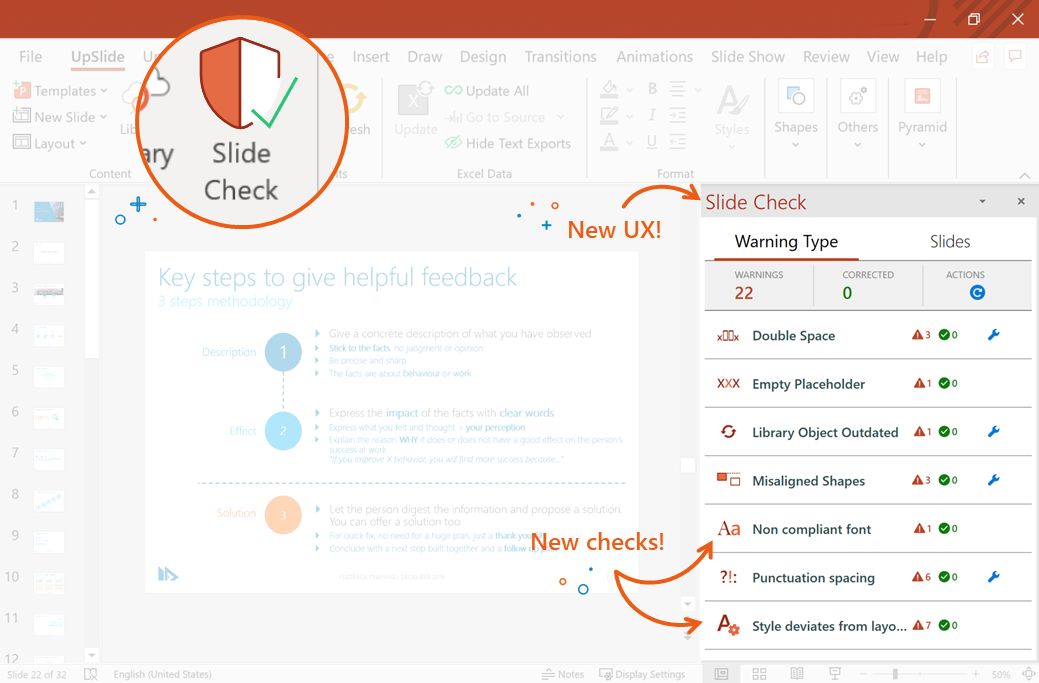 UpSlide: Plug-in allows you to perform routine Microsoft Excel, Word ...