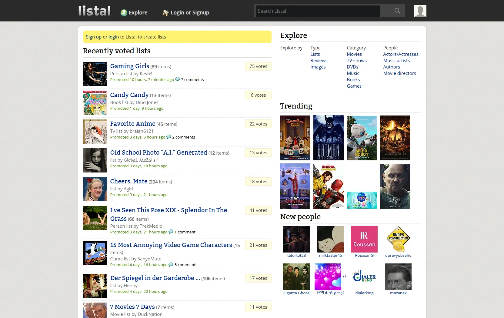 Listal: Web-based DVD, music, game, book and many other things ...