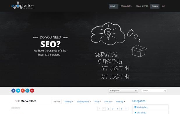 SeoClerk: SEOClerks is a marketplace originally designed for SEO ...