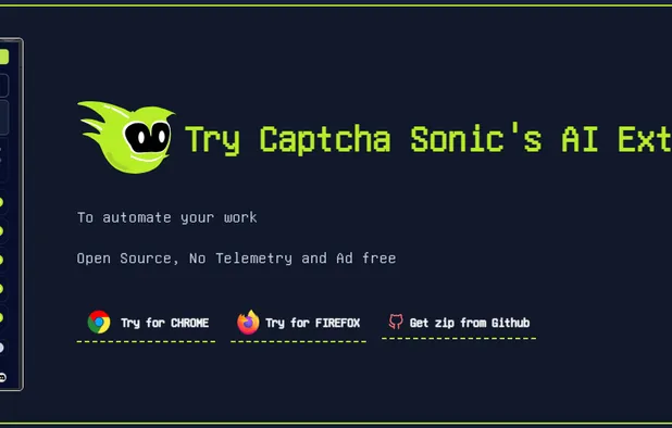 CaptchaSonic: AI-based captcha solver extension designed specifically ...