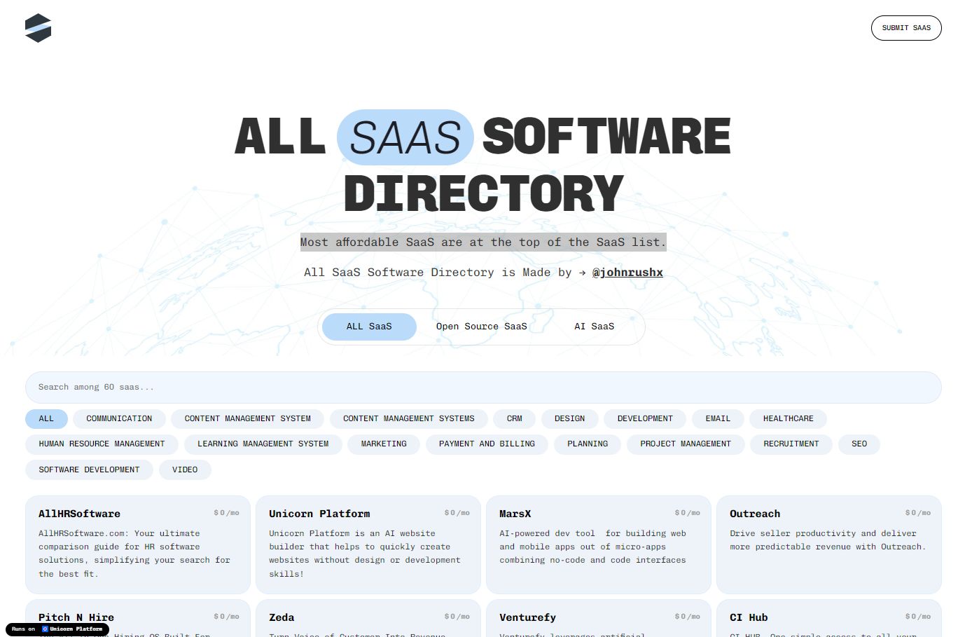 All SaaS Software: SaaS Directory: Your Tech Compass: Let our extensive ...