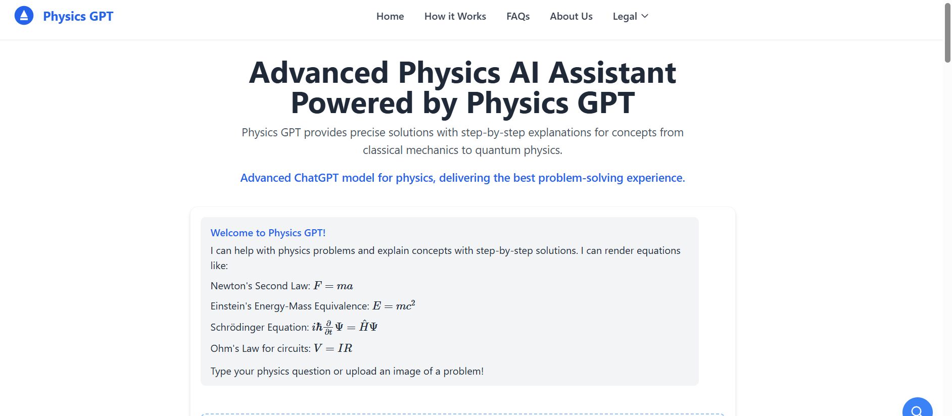 PhysicsGPT: An AI-powered assistant that helps students, researchers ...
