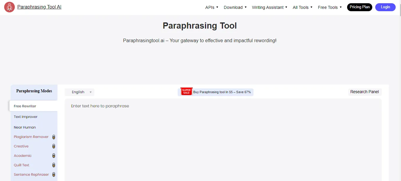 Paraphrasing Tool AI: Paraphrasingtool.ai is a famous alternative to ...