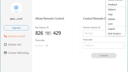 AweSun Remote Desktop: Enables you to connect to your work computer ...