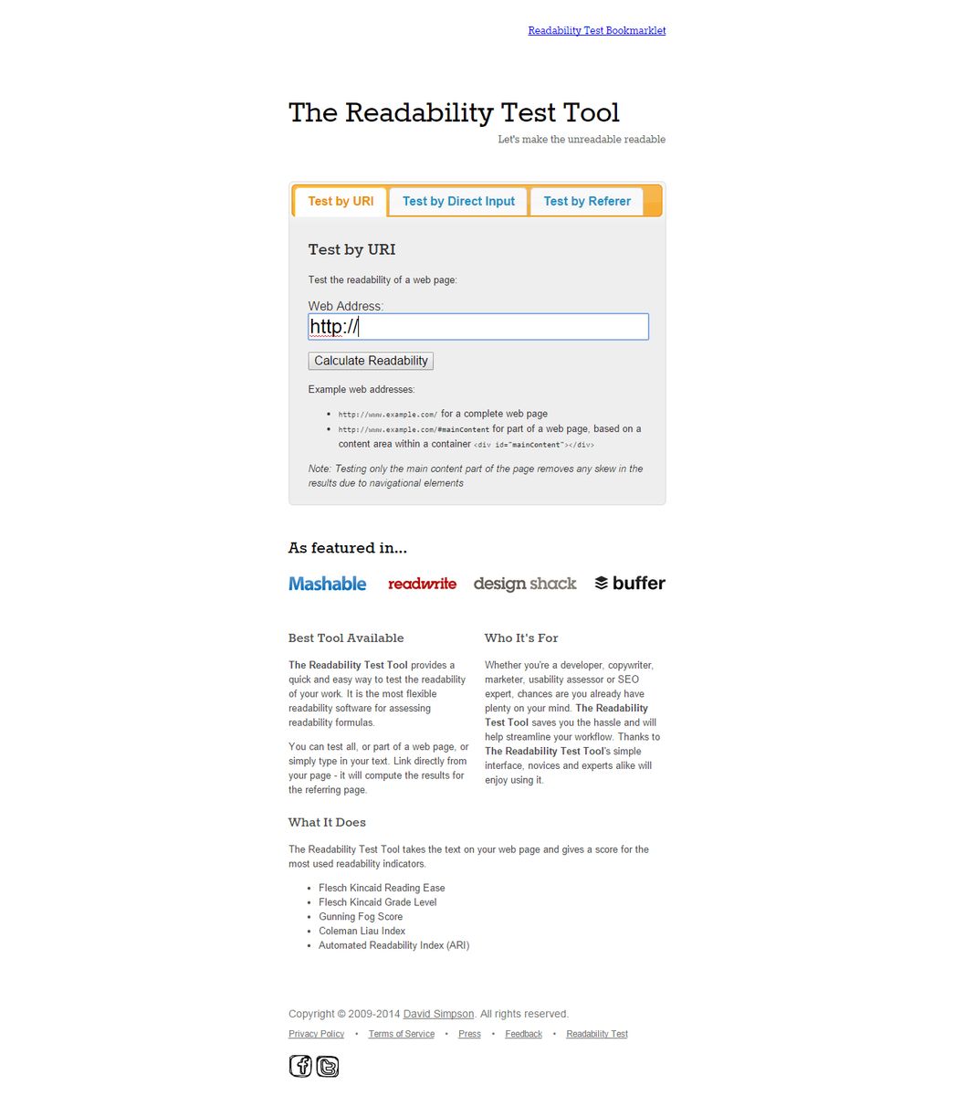 The Readability Test Tool Alternatives and Similar Sites / Apps ...