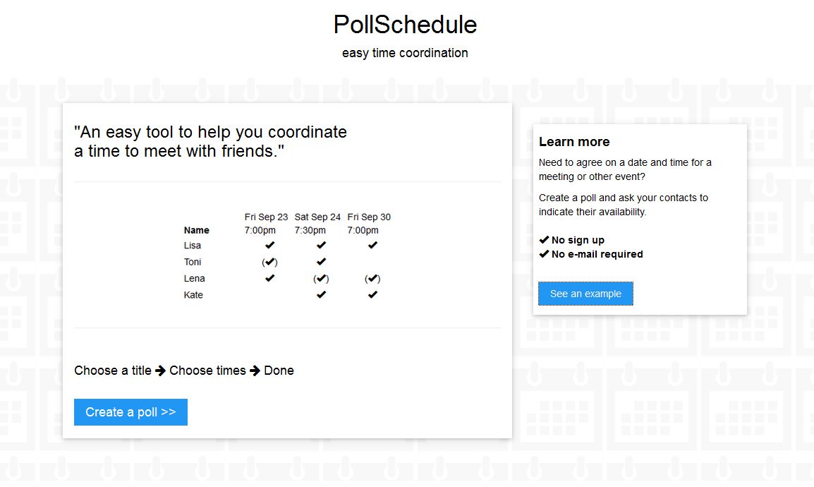 PollSchedule Alternatives: Top 10 Poll Makers & Similar Websites ...