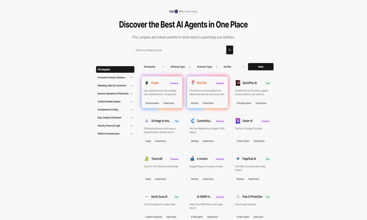 AgentHunter: The go-to platform for discovering | AlternativeTo