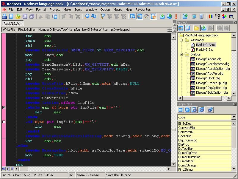 RadASM: App Reviews, Features, Pricing & Download | AlternativeTo