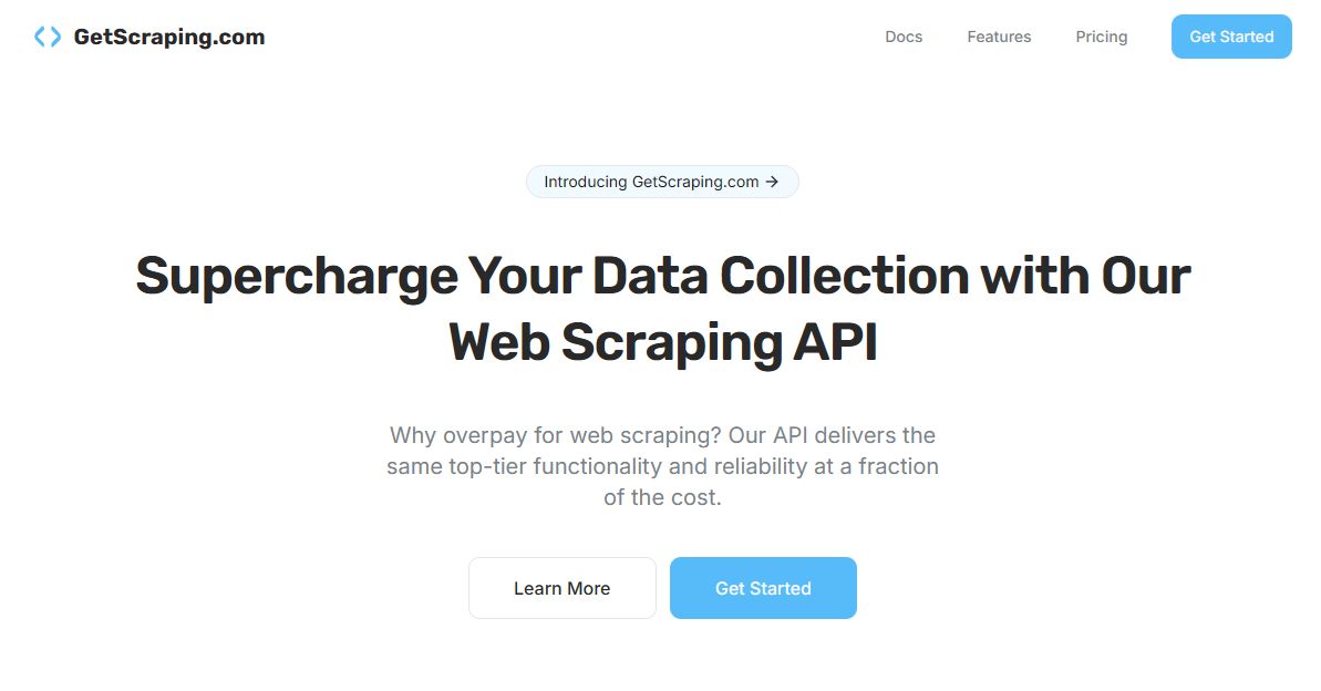 GetScraping.com: A faster, more reliable web scraping API for half the ...