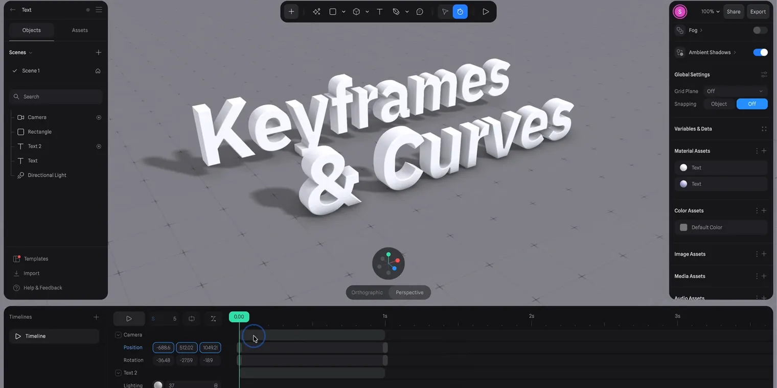 Spline launches Timeline for animating 3D scenes with keyframes | AlternativeTo