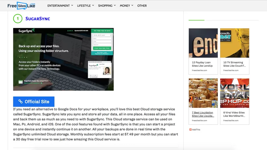 FreeSitesLike: Makes it easy to find similar sites online | AlternativeTo