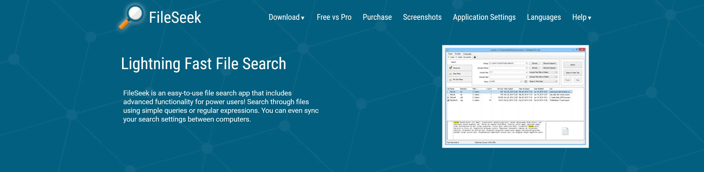 FileSeek: Easy-to-use file search app that includes advanced ...