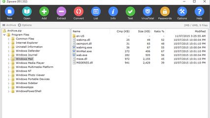 Zipware: Is simple and free zip software for Microsoft Windows that ...
