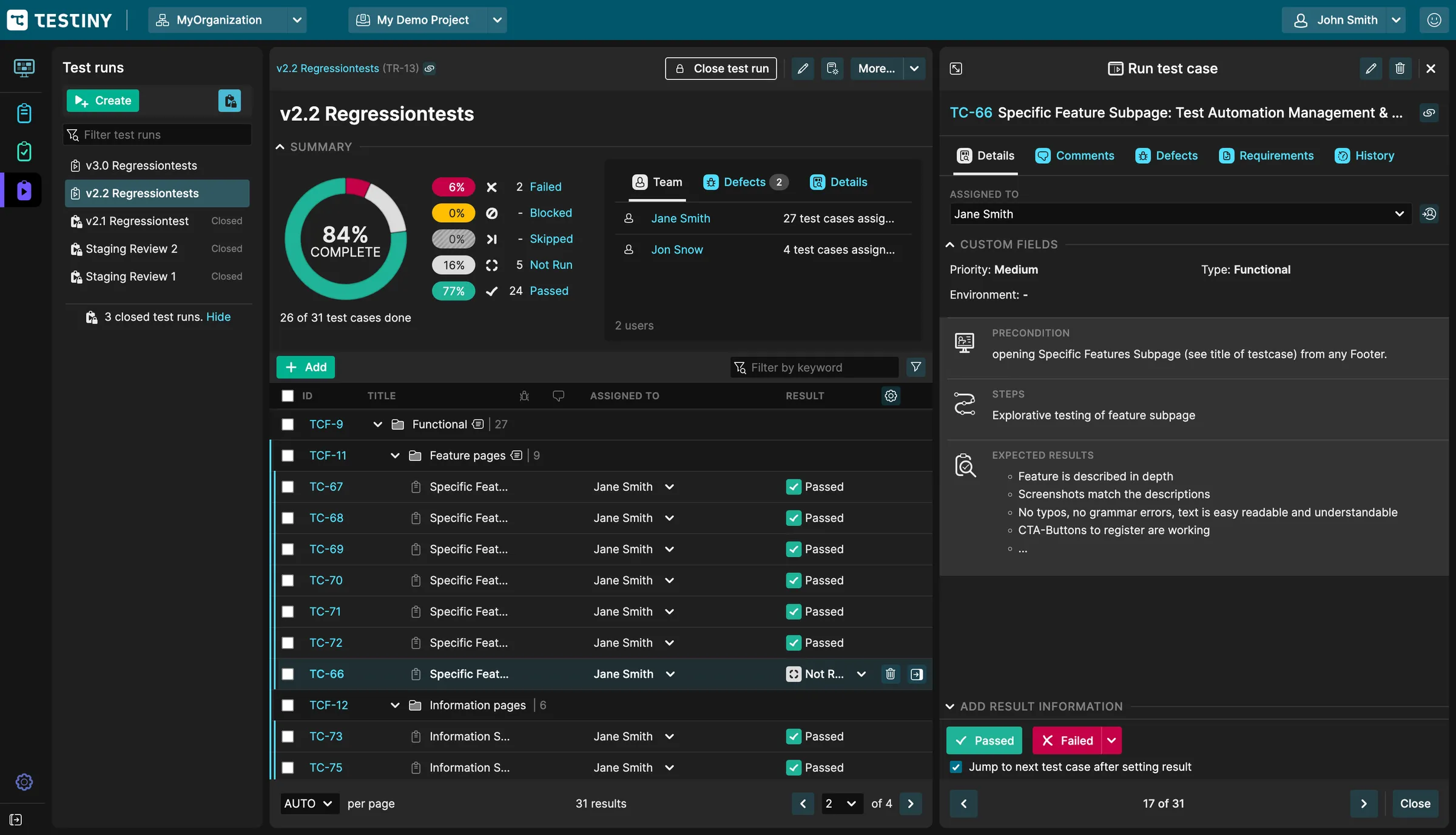Testiny: Modern, easy-to-use test management software. | AlternativeTo