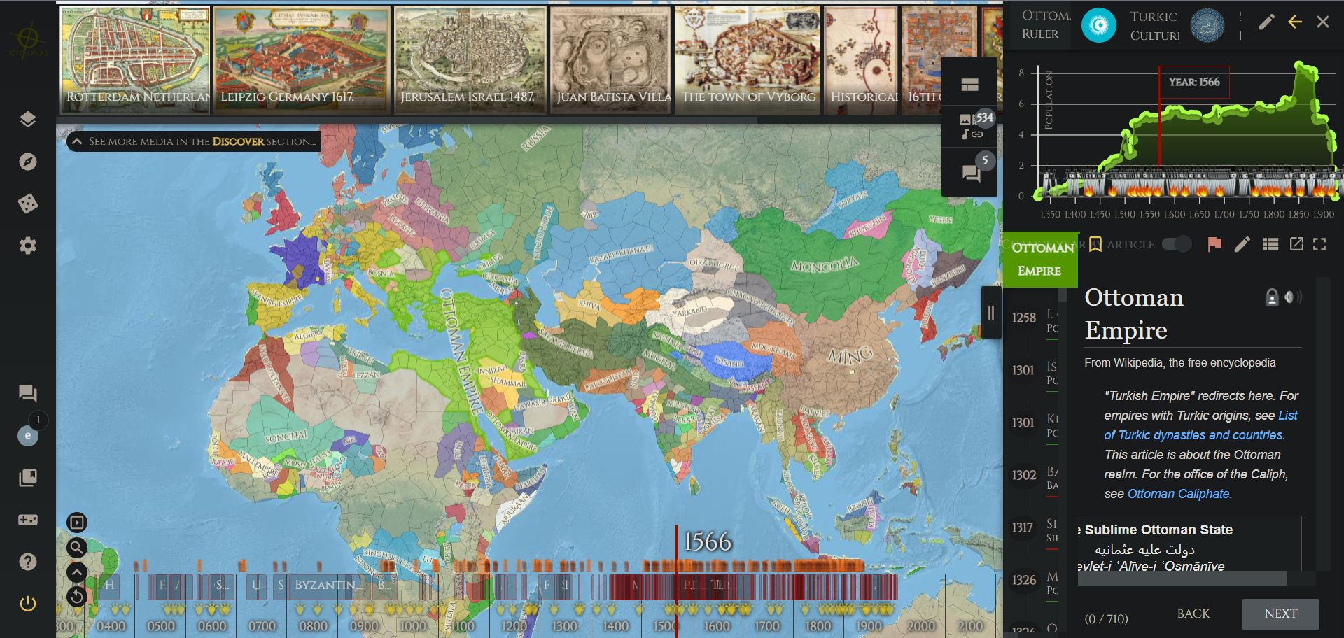 Chronas: History map application with over 50 million data points which ...