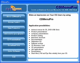 CDMenuPro: Create impressive Autorun CD Menu applications | AlternativeTo
