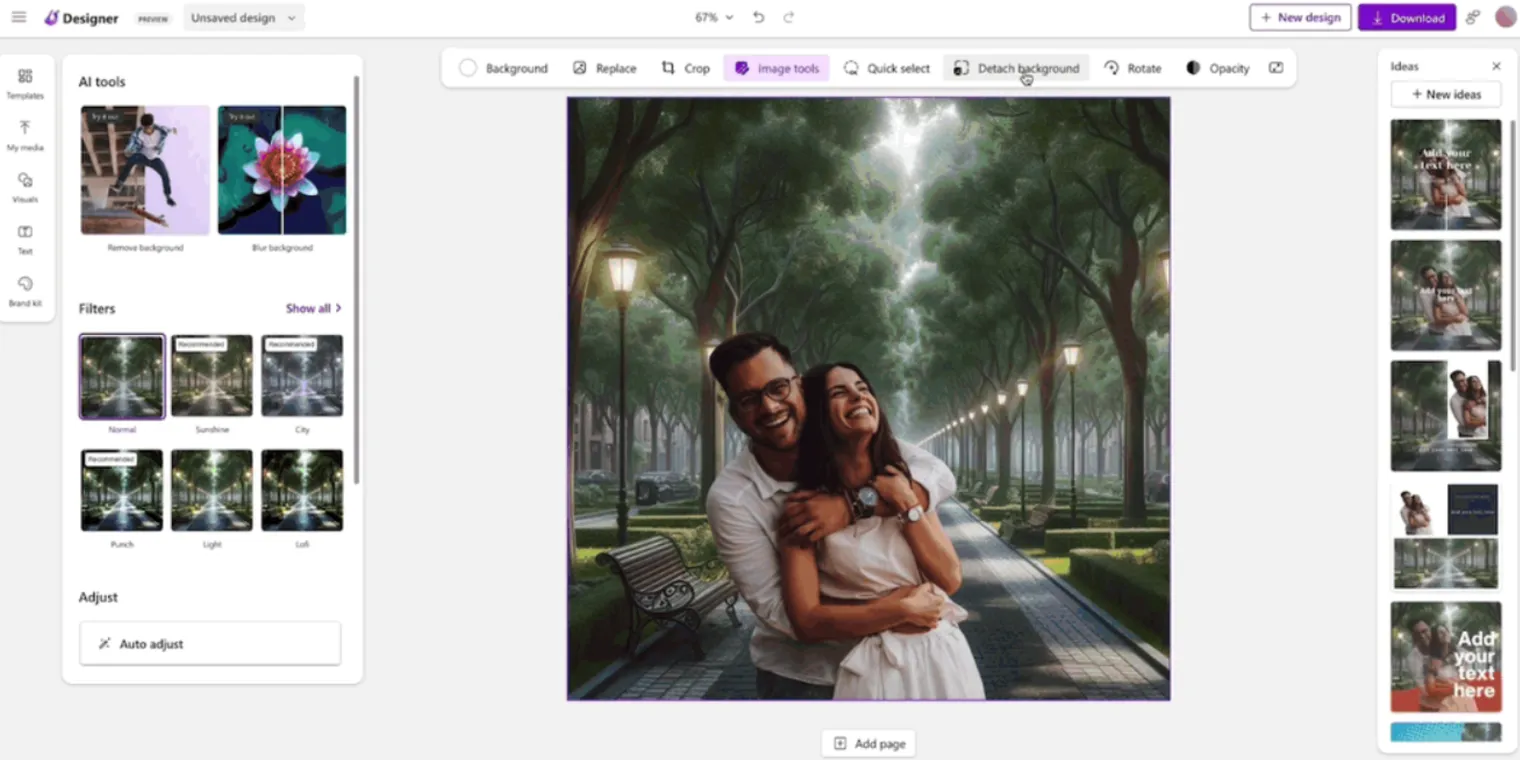 Microsoft Designer expands image size options and introduces new AI features | AlternativeTo