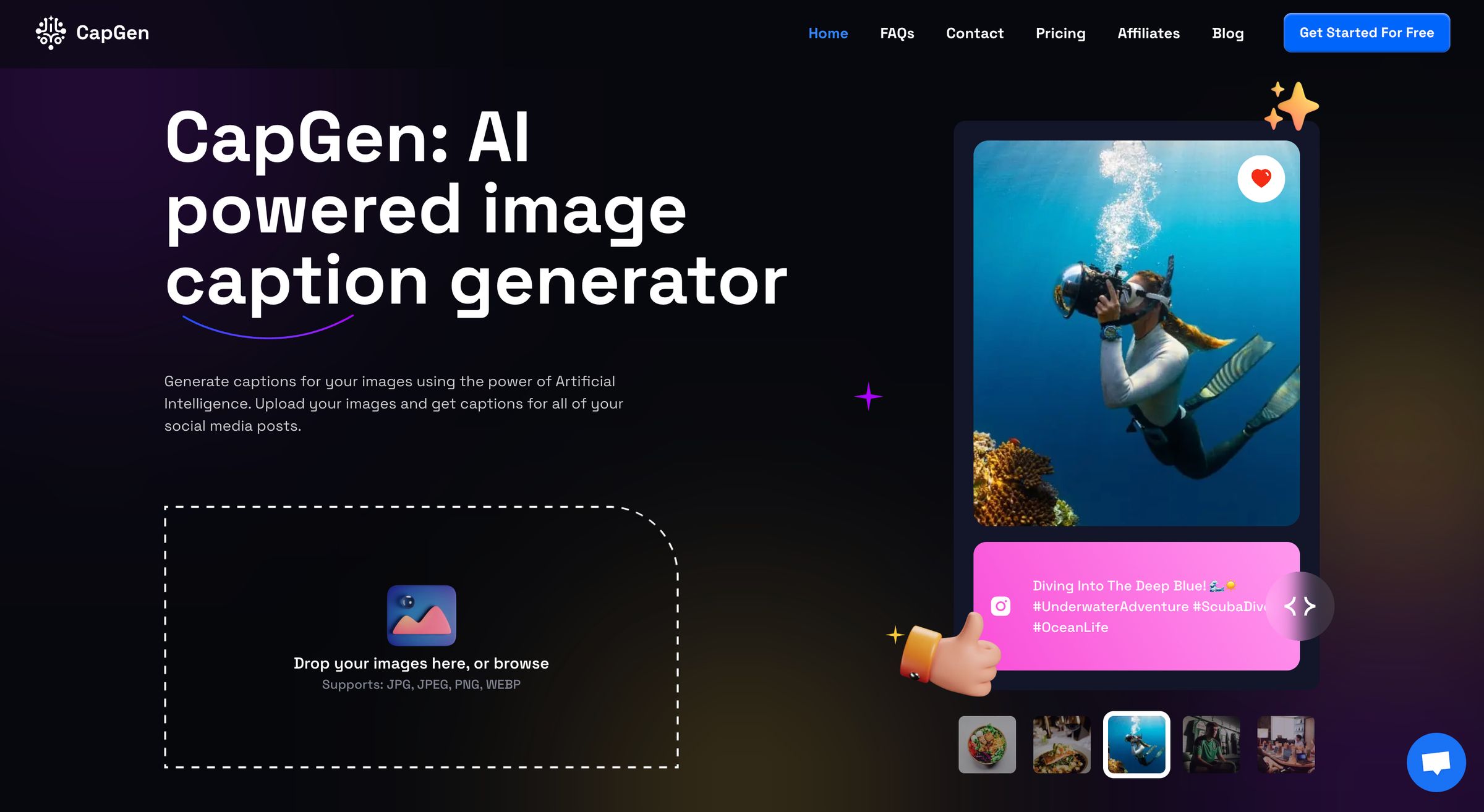 CapGen: Generate captions using AI for your Instagram, Facebook ...