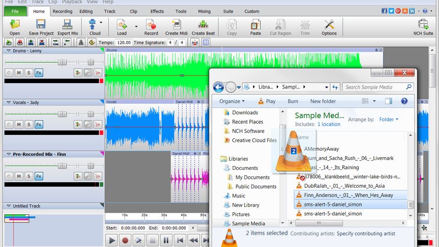MixPad: Is free music Music Mixer and Recording software designed for ...