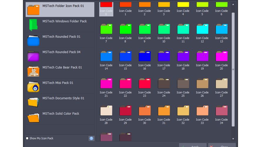 MSTech Folder Icon: Folder Icon tool that gives you everything you need to create folder icons ...