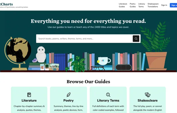 LitCharts: Provides analysis and summaries of books | AlternativeTo