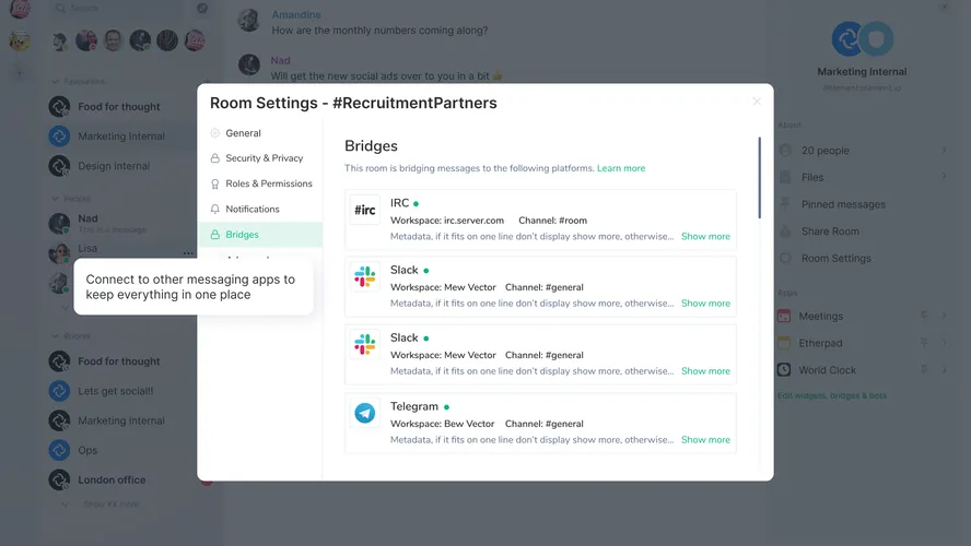 Element: Secure collaboration and messaging app based on the Matrix ...