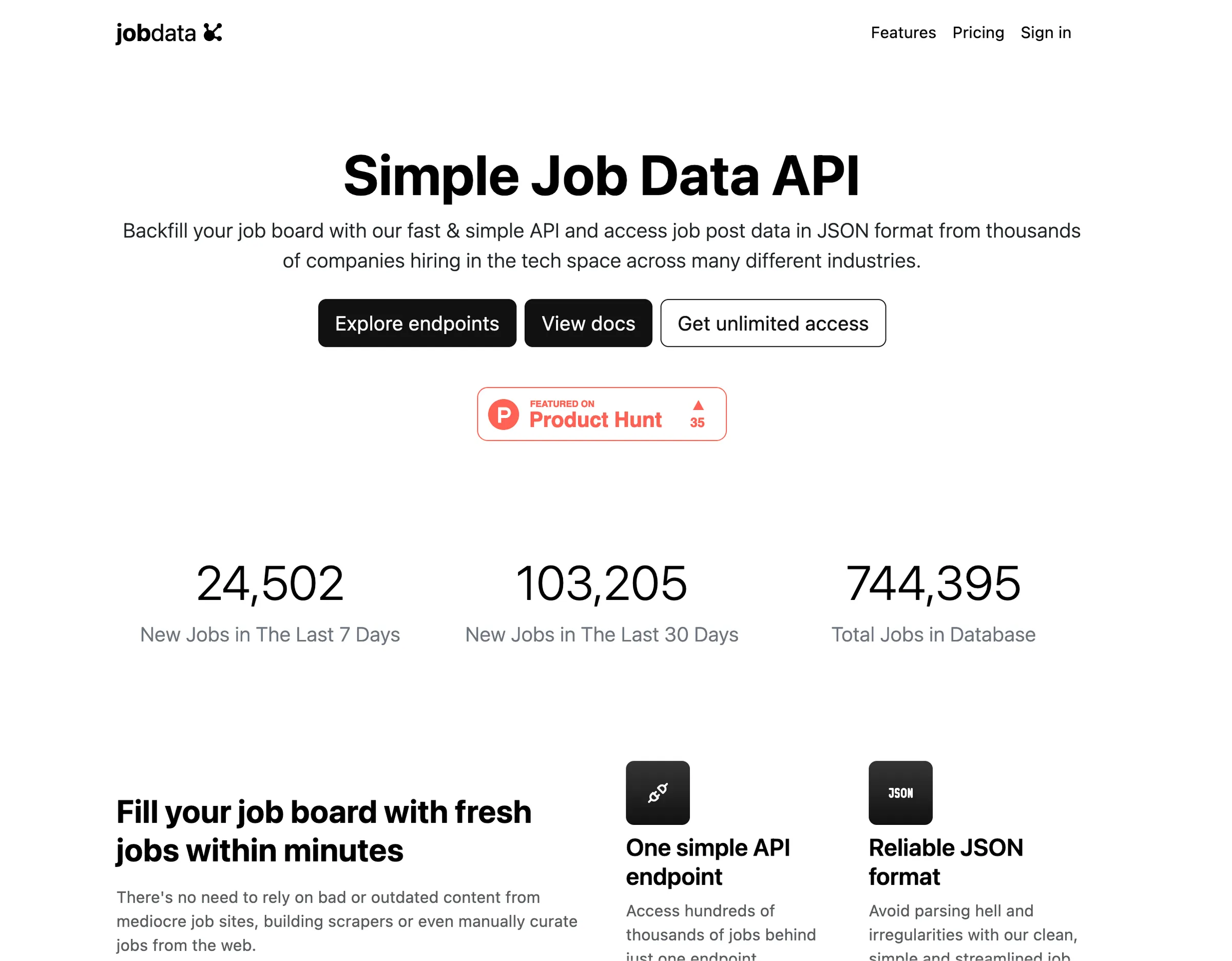 Job Data API Alternatives and Similar Sites & Apps | AlternativeTo