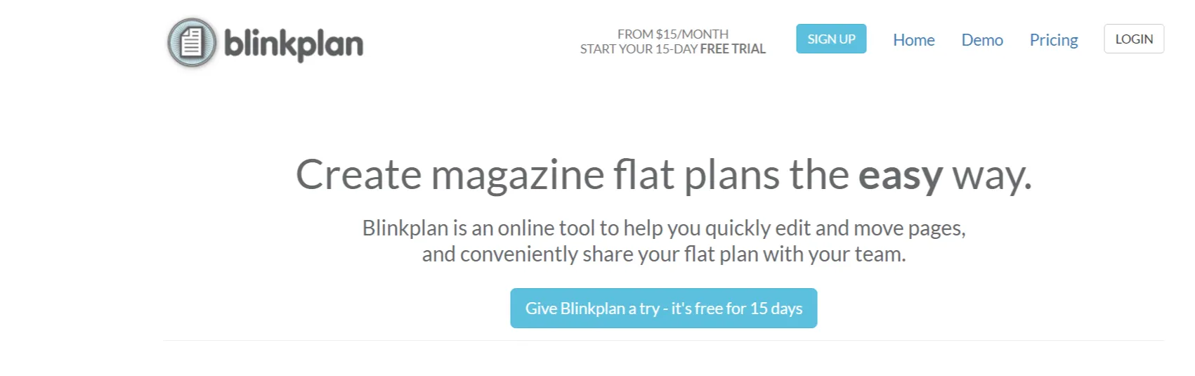 Blinkplan: Magazine Flat Plan app | AlternativeTo