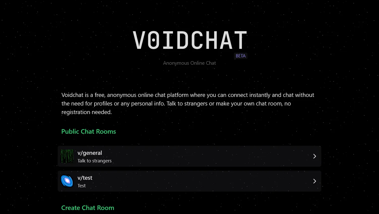 Voidchat: Free, anonymous online chat platform where you can connect instantly and chat ...