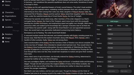 Lore Forge: The only app you'll need to write your novels and build your worlds. | AlternativeTo
