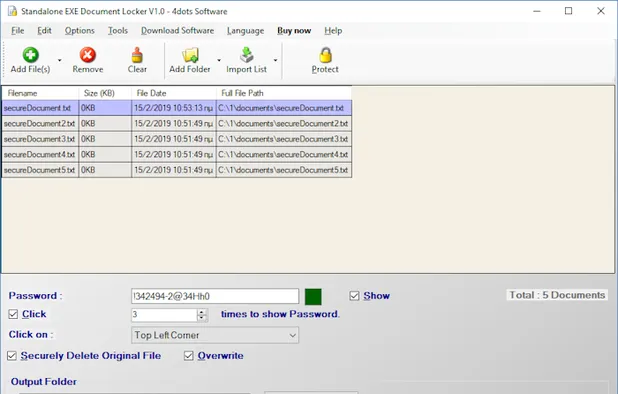 Standalone EXE Document Locker: - Password Protect documents and ...