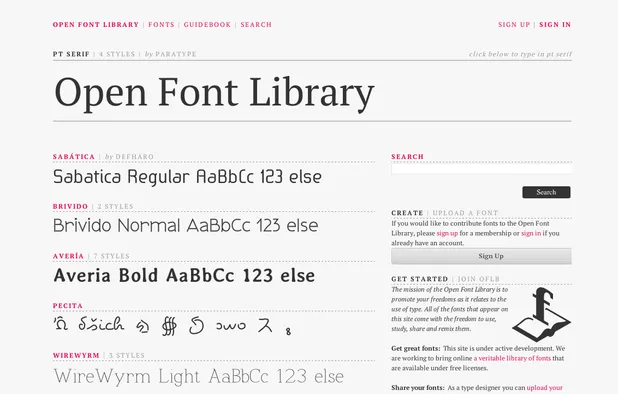 Font Library: Library of freely licensed fonts | AlternativeTo