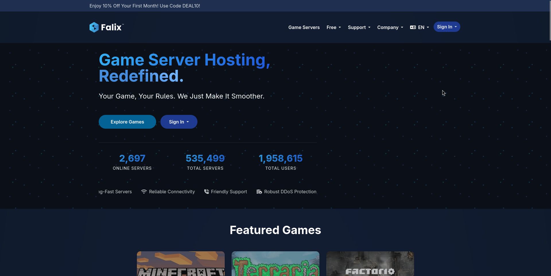 FalixNodes: Start your free Minecraft server in seconds. | AlternativeTo