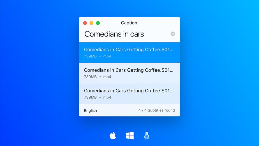 Caption: Open-source captioning tool to help find the right subtitles ...