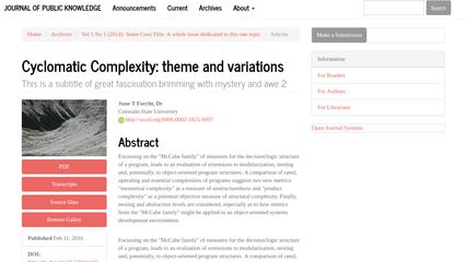 Open Journal Systems: (OJS) is an open-source software for the ...